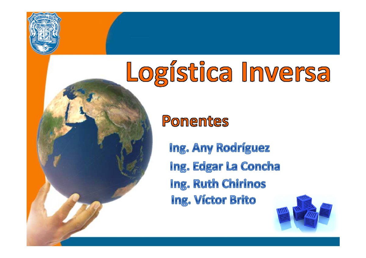 Logistica-inversa-ppt - Inventario Almacén Transporte Cadena de ...