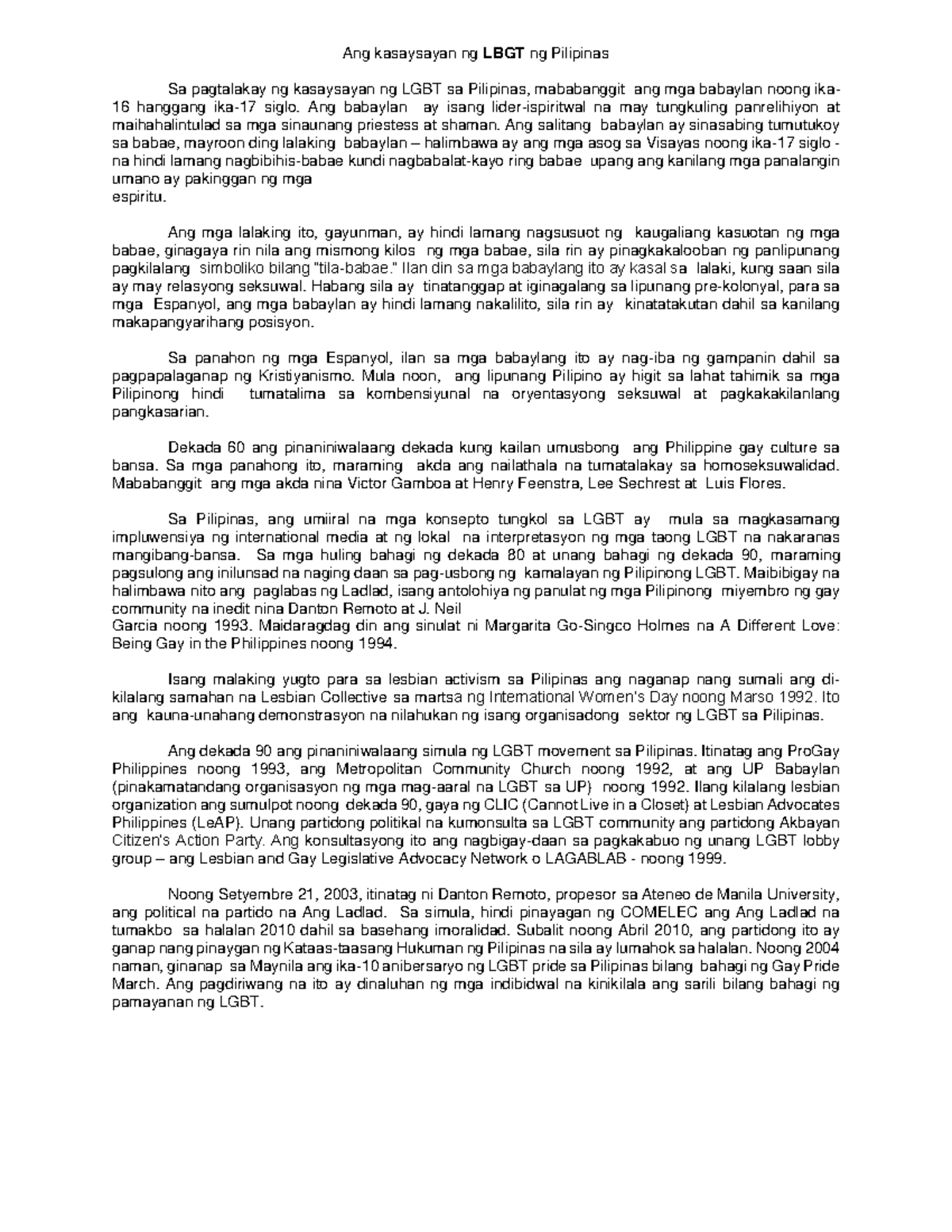 Ang Babaylan Sa Kasaysayan Ng Pilipinas Docx Ang Baba - vrogue.co Ang Babaylan Sa Kasaysayan Ng Pilipinas Docx Ang Baba - vrogue.co