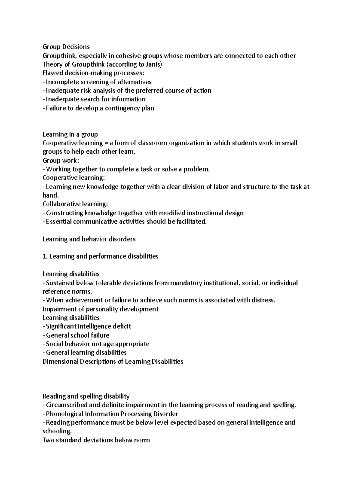 Group Decisions - Abnormal Psychology - Group Decisions Groupthink ...