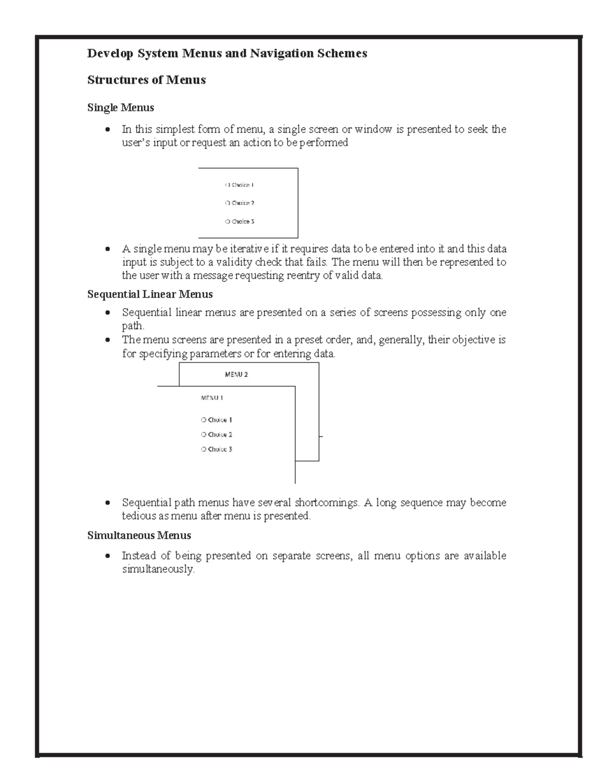 Mod3 dvit - mnnj - Develop System Menus and Navigat ion Schemes ...