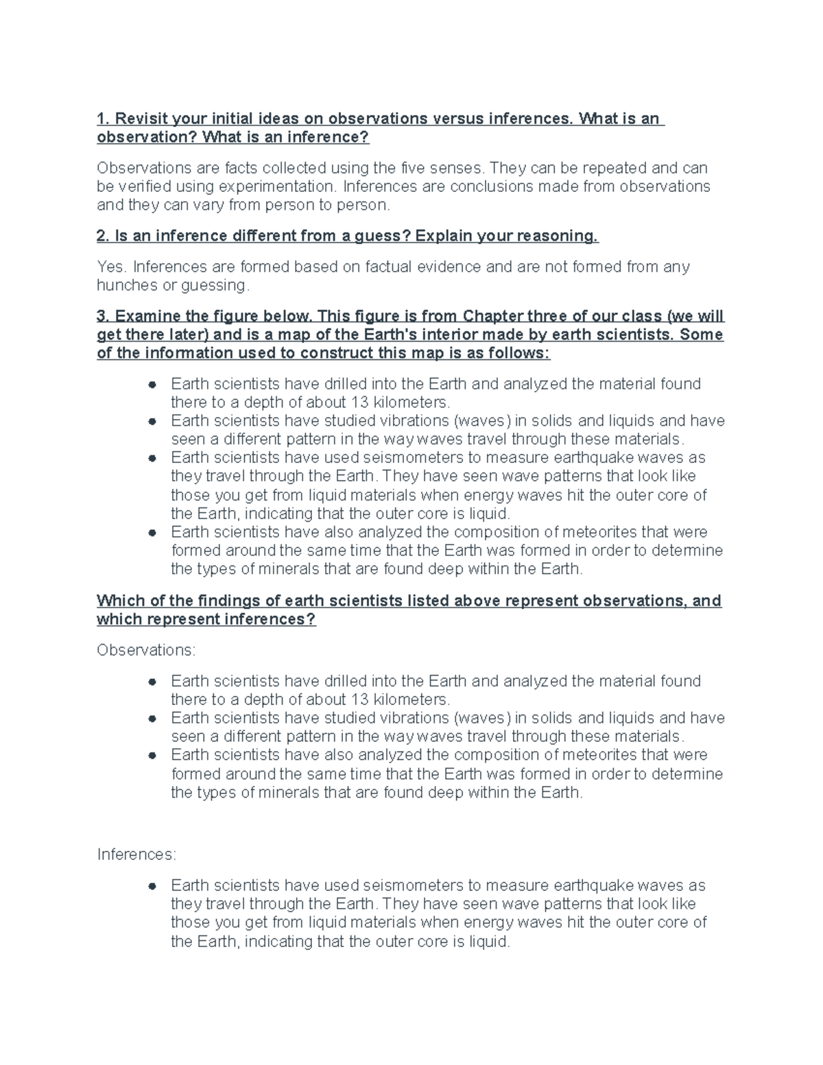 Ch. 1 - Summarizing Questions - 1. Revisit your initial ideas on ...