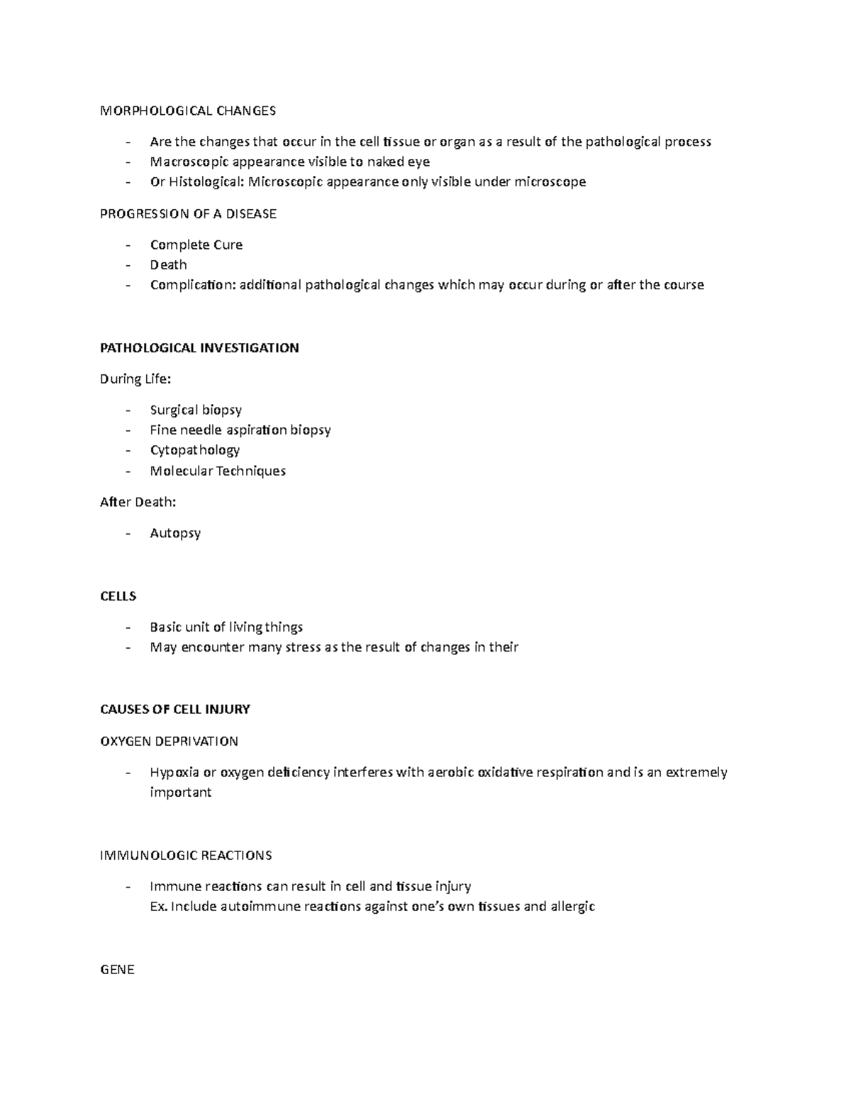 Morphological Changes - MORPHOLOGICAL CHANGES Are the changes that ...