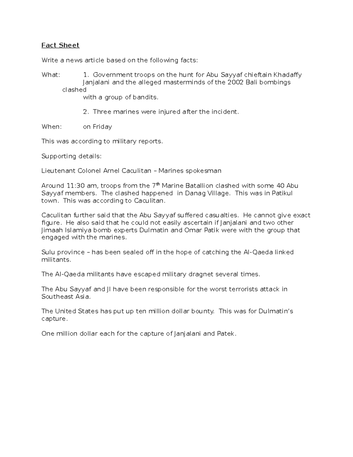 Journalism English About Fact Check News Year 7 Essay Example Grade 7 ...