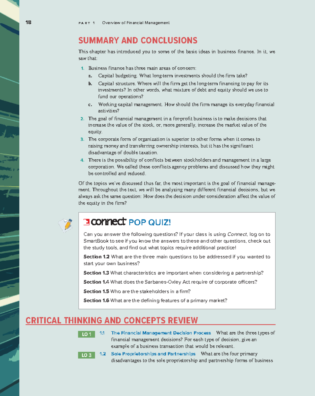 Chapter 1 Critical Thinking and Concepts Review - 18 p a r t 1 Overview ...