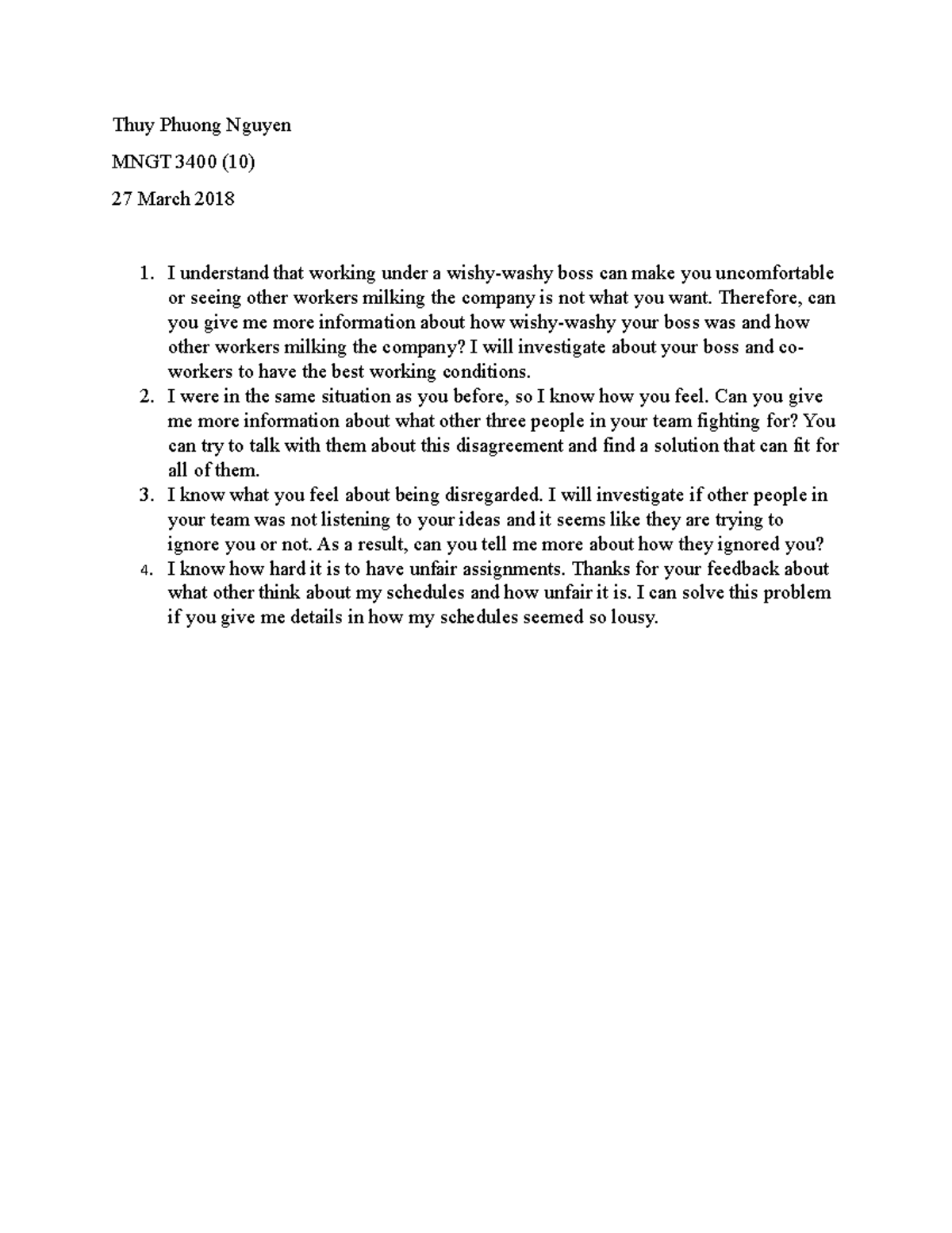 Active listening - Assignment about an article - Thuy Phuong Nguyen ...