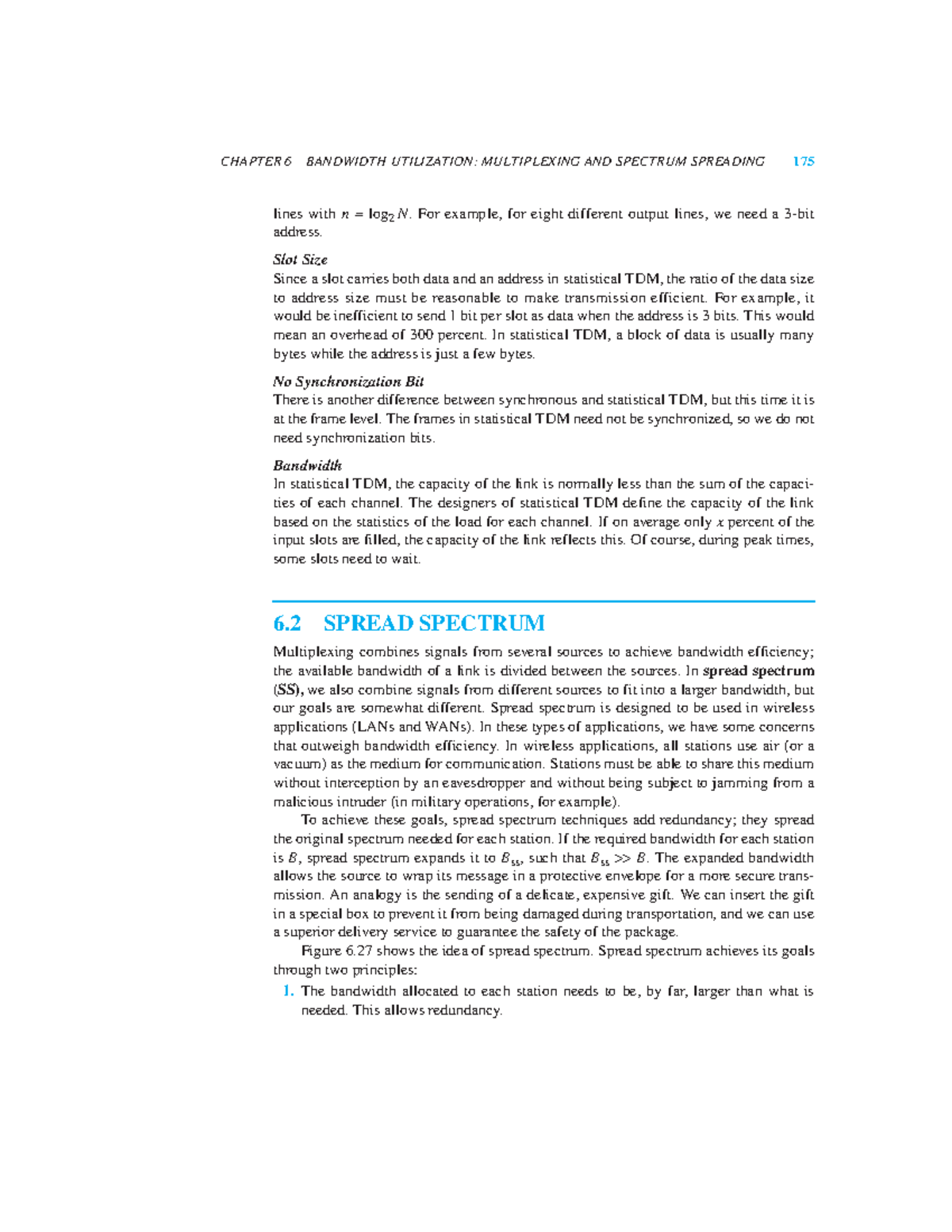 Spread spectrum - jgj - CHAPTER 6 BANDWIDTH UTILIZATION: MULTIPLEXING ...