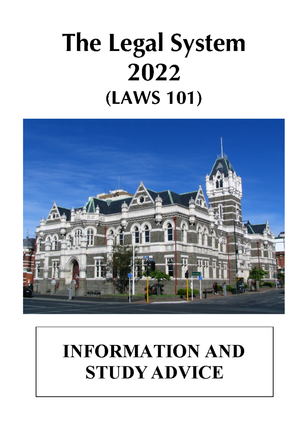 Laws101 Student Handbook 2022 - The Legal System 2022 (LAWS 101 ...