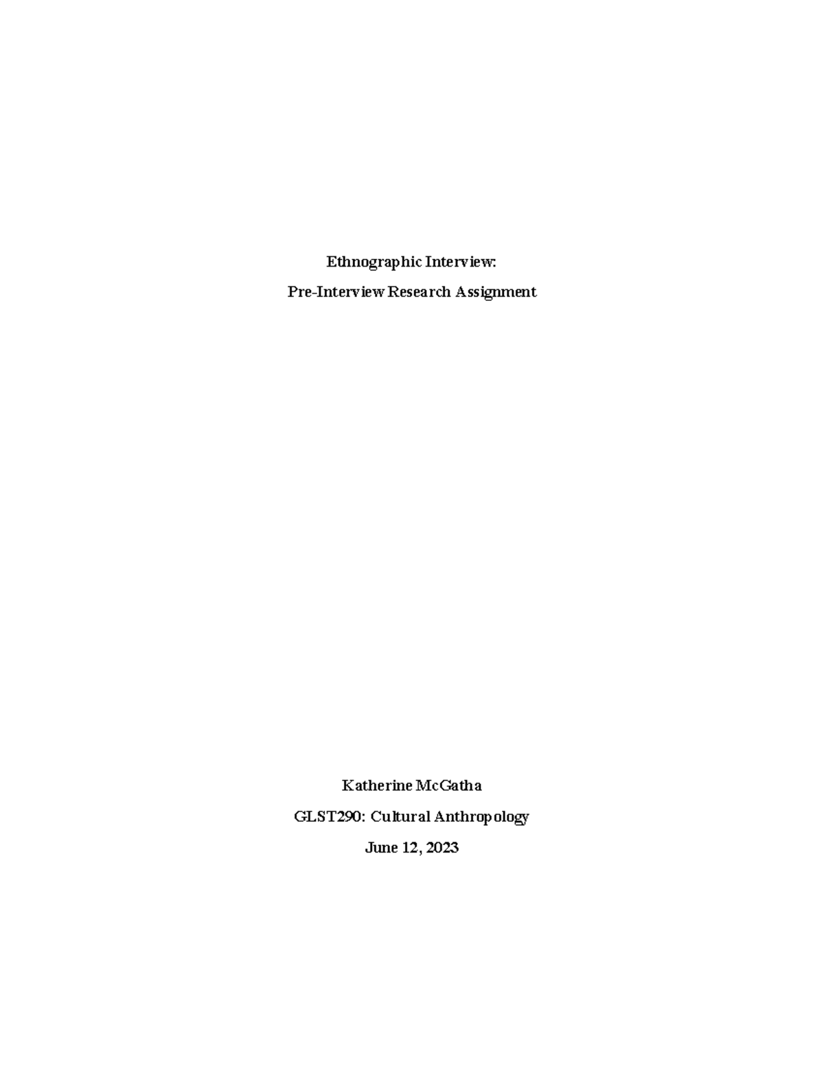 DCA0ADC6 97DC 4A77 BA47 AE91828 E3E3D - Ethnographic Interview: Pre-Interview Research ...