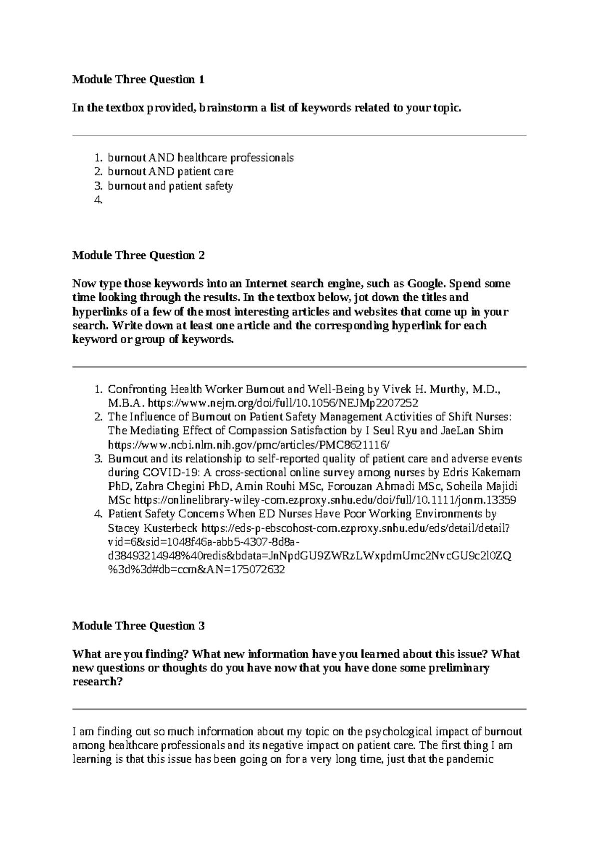 Danica Lanyon SCS 200 Applied Social Sciences Module Three Short ...