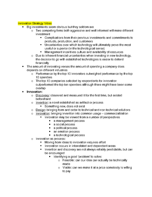 BUS-D 411 Lecture Notes and Class Discussion - BUS-D 411 Lecture Notes ...