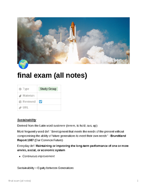 Final Lecture - Final Lecture Type Lecture Materials Reviewed URL ...