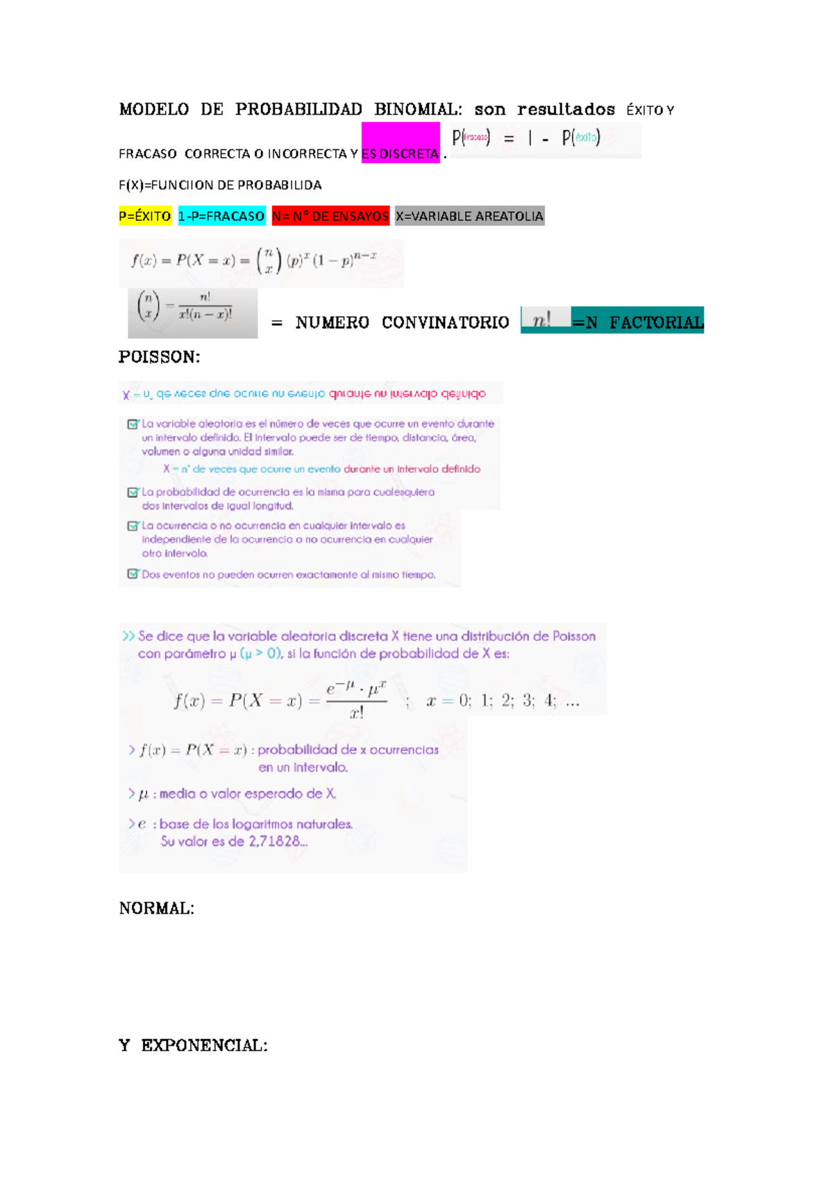 Modelo DE Probabilidad Binomial - Estadística - MODELO DE PROBABILIDAD ...