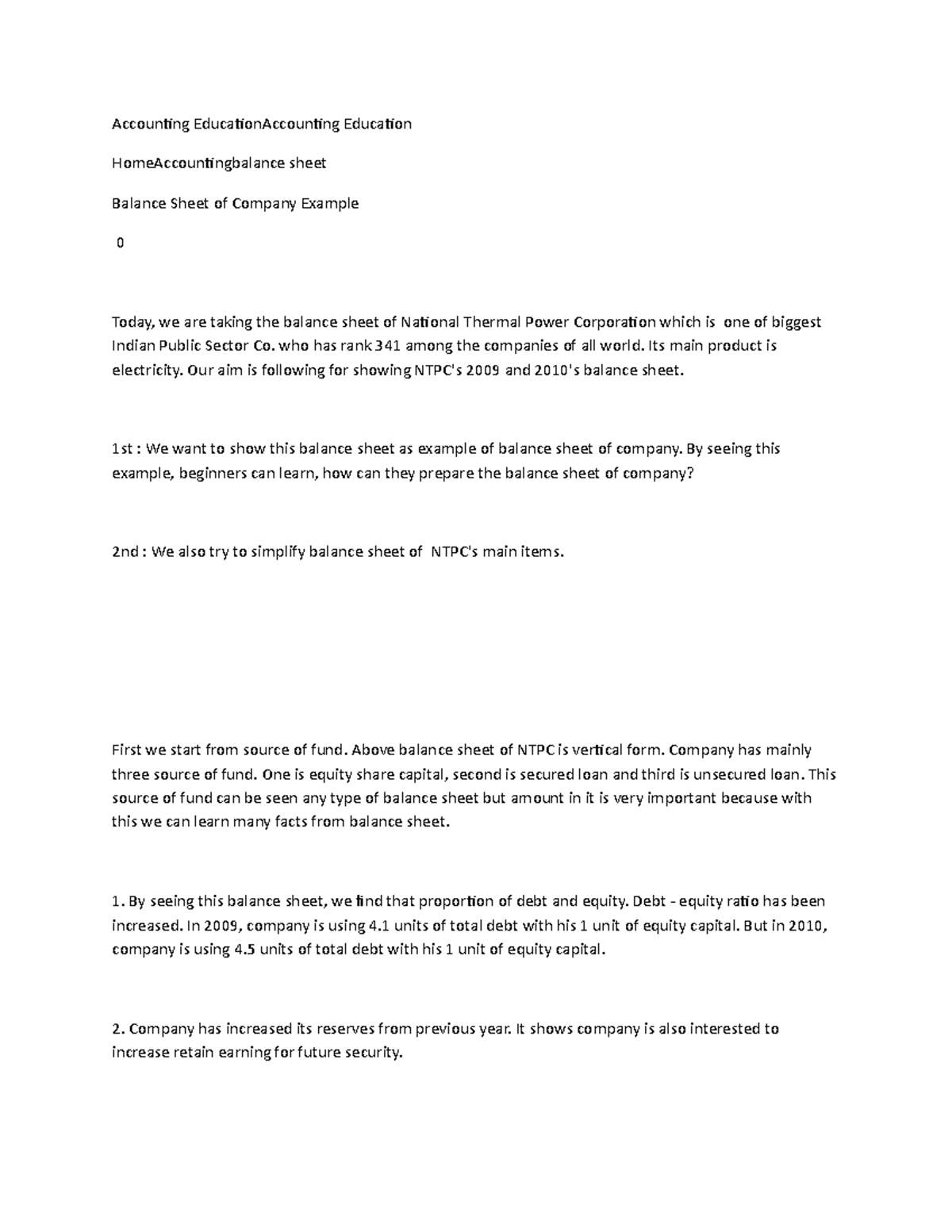 Company balance sheet - Assignment - Accounting EducationAccounting ...