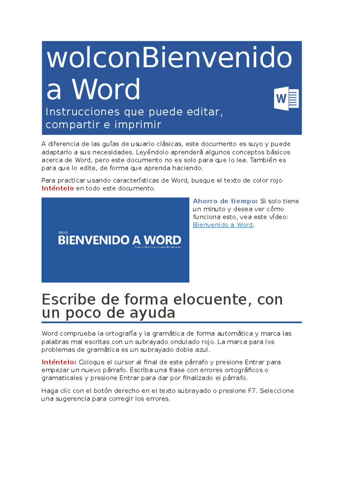 Wolcon Bienvenido a Word - Razonamiento Cuantitativo - UVG - Studocu