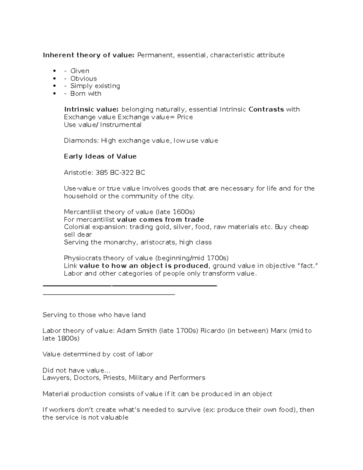 Inherent theory of value pt2- core 105 - Inherent theory of value ...