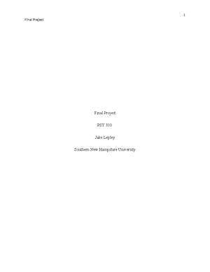 PSY 310 Cumulative Risk Model Worksheet - PSY 310 Cumulative Risk Model ...