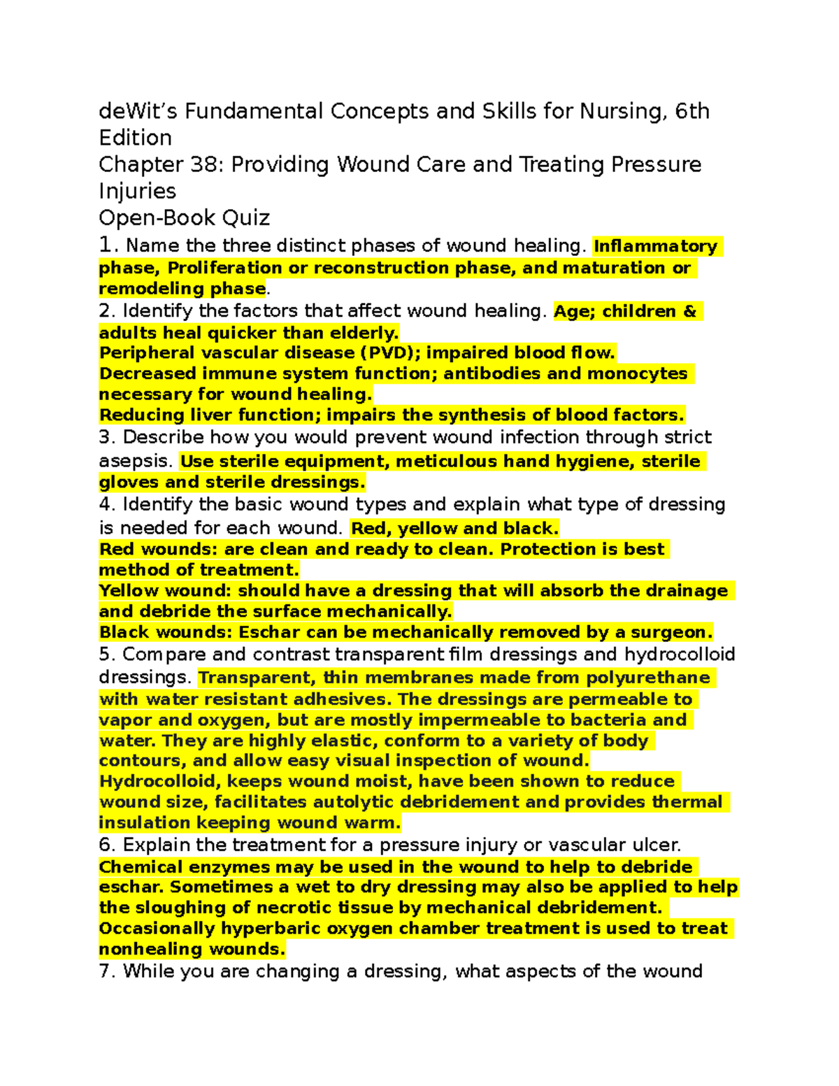 Chapter 38 - studyguide homework - deWit’s Fundamental Concepts and ...