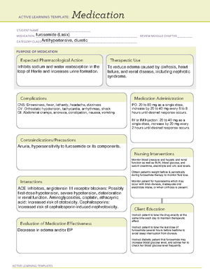 Magnesium sulfate - drug cards - ACTIVE LEARNING TEMPLATES Medication ...