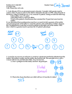 Problem Set 6 - Discussion Set 6 - Problem Set 6, Fall 2023 Name: 11 points total You suspect ...