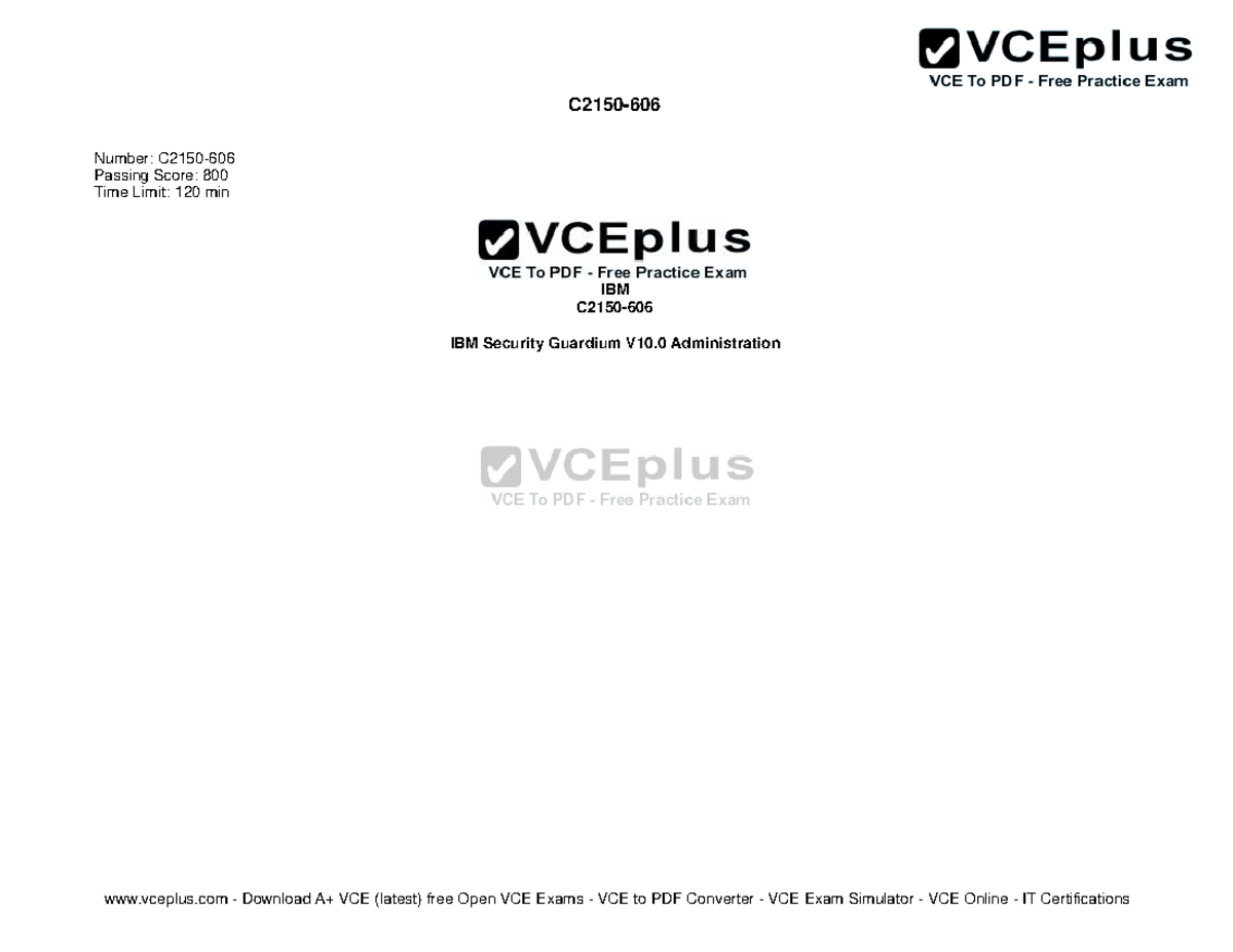 IBM.Prep4sure.C2150-606.v2016-10-11.by - C2150- Number: C2150- Passing ...