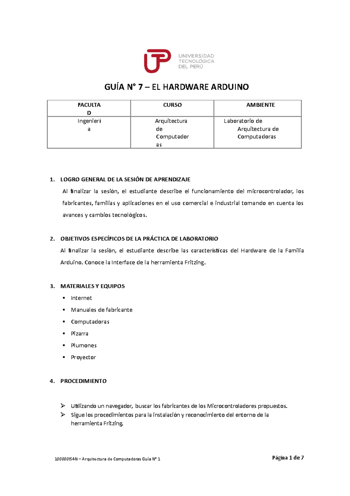 S07s1 Practica Laboratoriohardware Arduino Utpdocx 100000i54n 4425