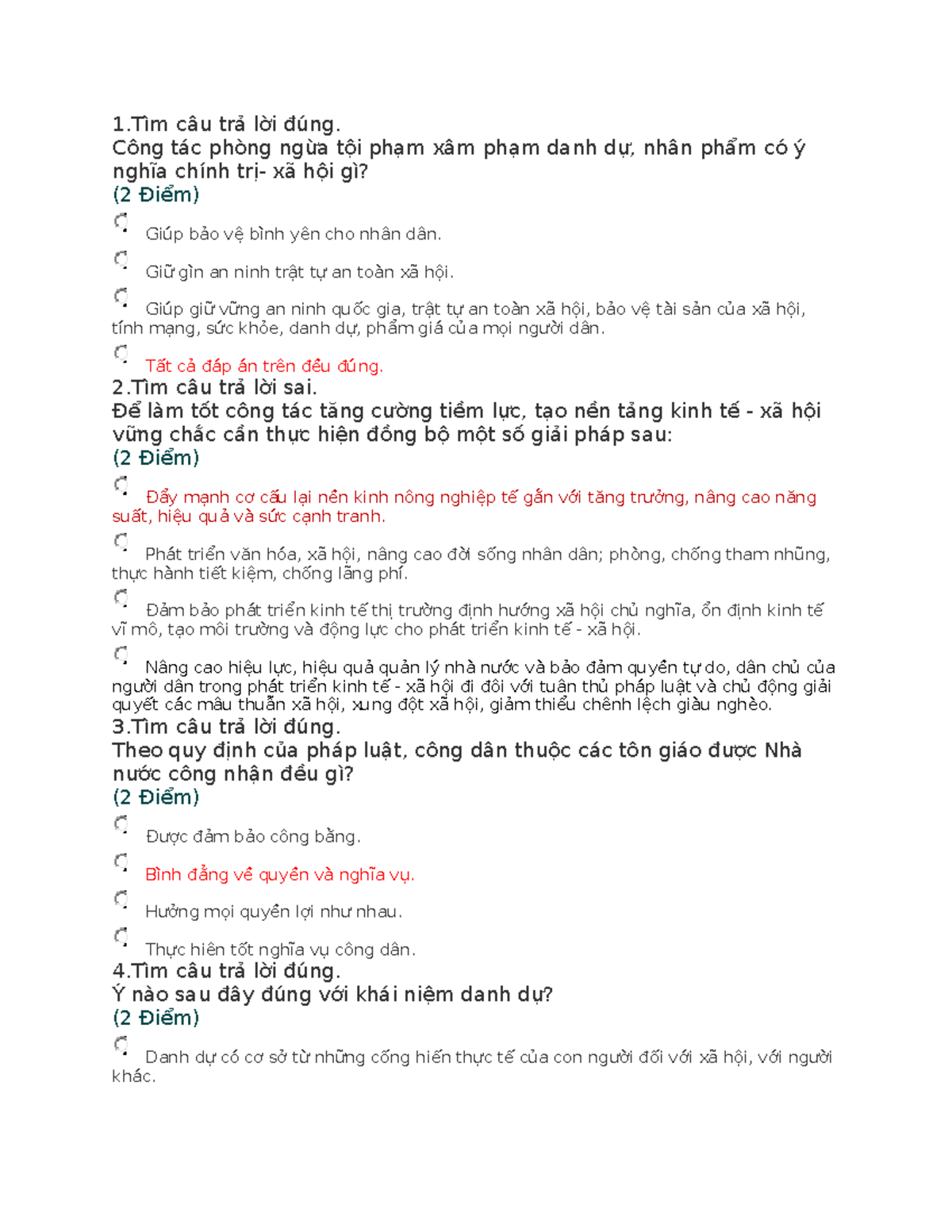 Học-phần-2htyf hgytf ghfy - 1ìm câu trả lời đúng. Công tác phòng ngừa ...