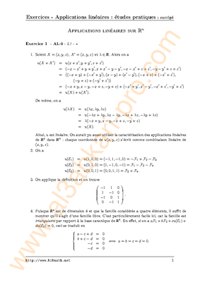 TD 1 Correction - Algèbre 2 - Studocu