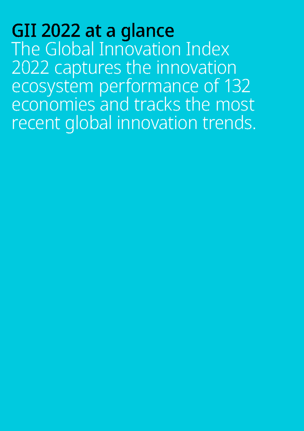 Wipo pub 2000 2022 section 1 en gii 2022 at a glance global innovation index 2022 15th edition ...