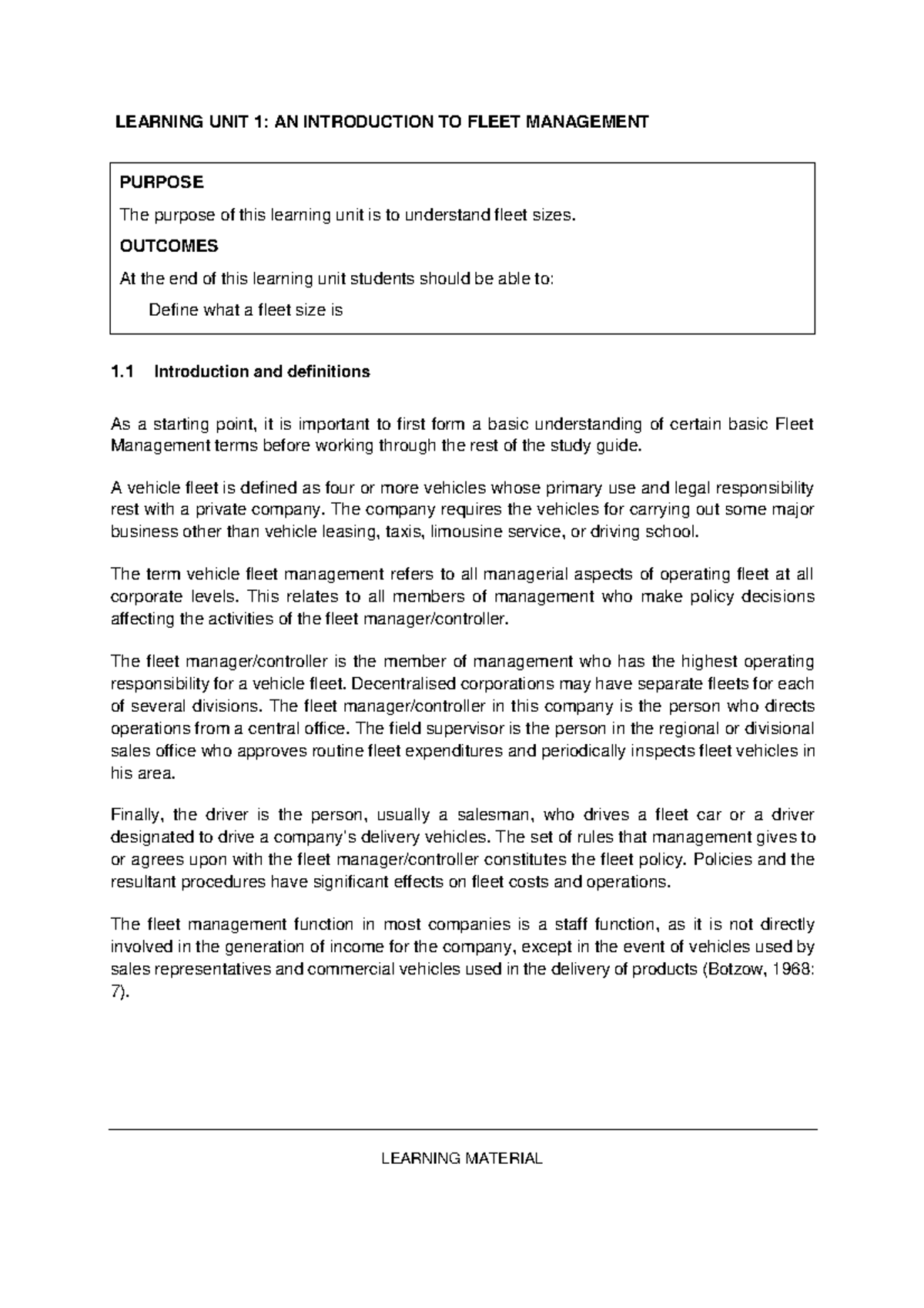 AN Introduction TO Fleet Management - Warning: TT: undefined function ...