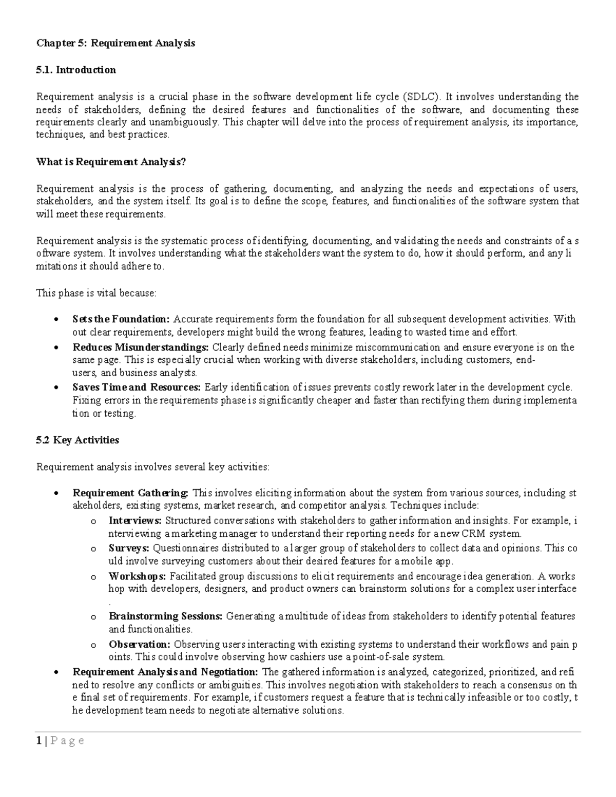 Chapter 5 Requirement Analysis - Chapter 5: Requirement Analysis 5 ...