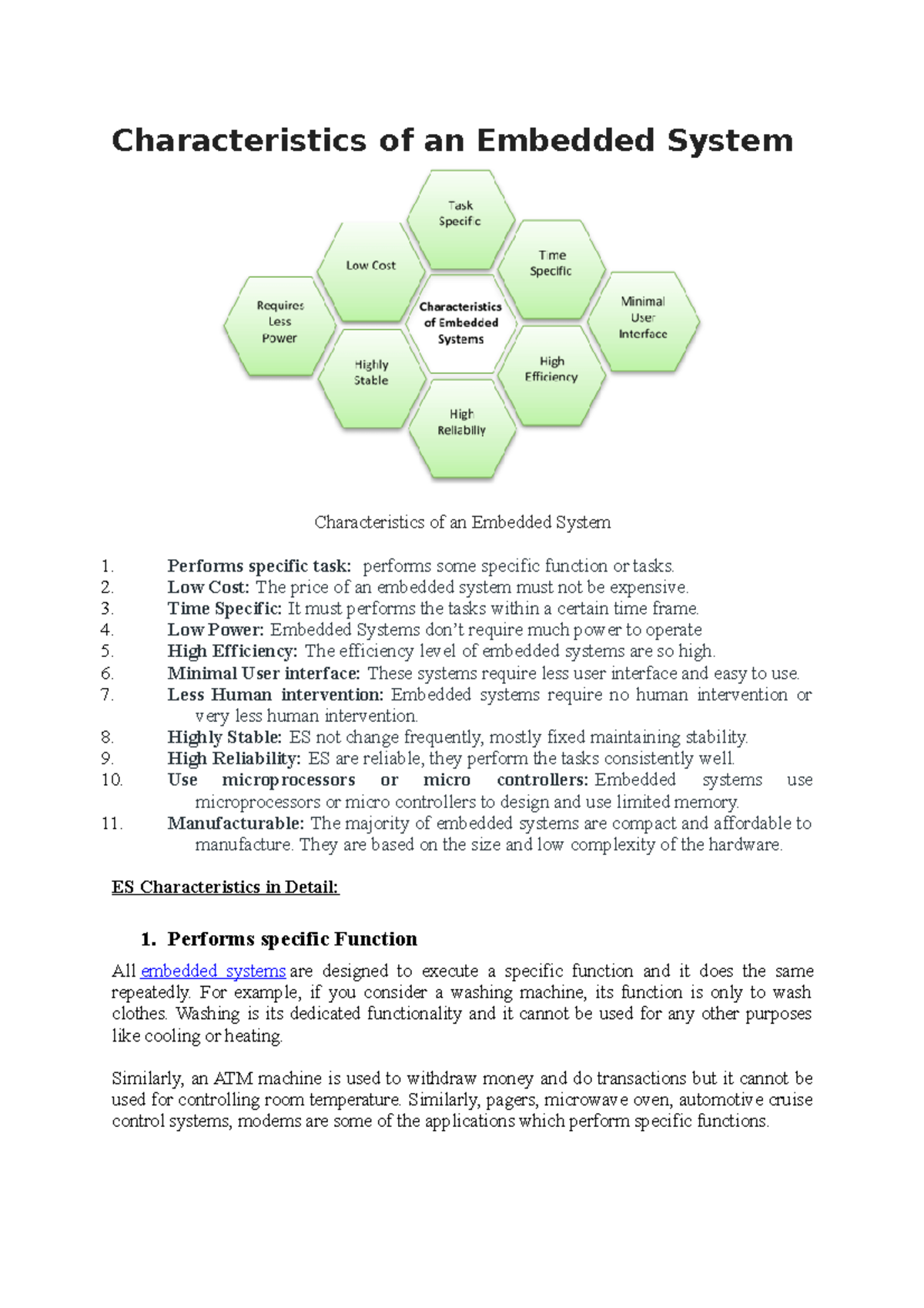 L3 Characterstics dr monika U1 - Characteristics of an Embedded System ...