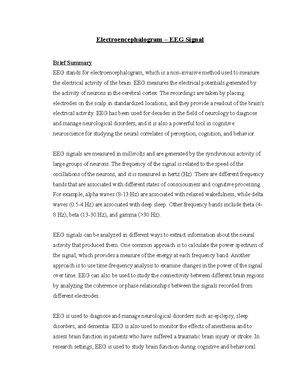 EMG Signal - Electromyography – EMG Signal Brief summary: EMG stands ...