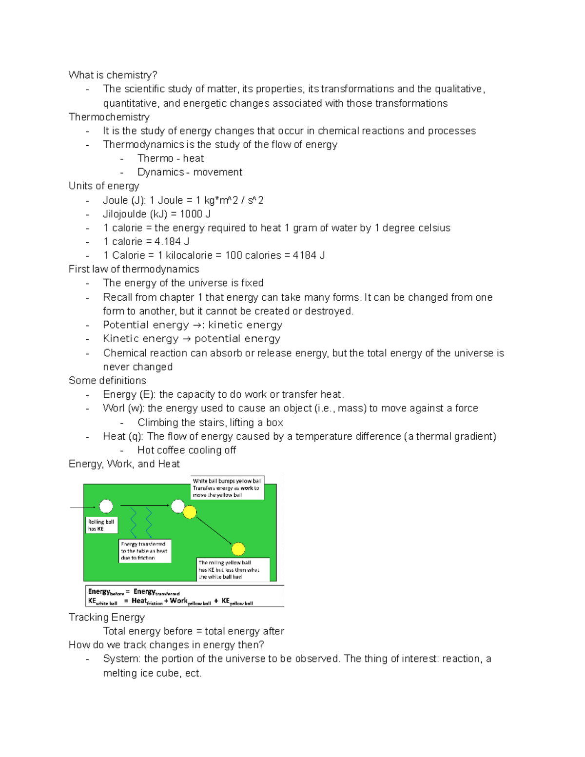 Chem until final - Intro to Chem Notes for Dr. Kroll at the University ...