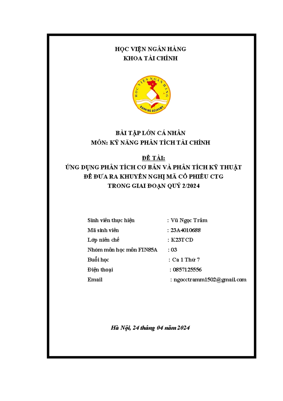 CTG-1 - 1sada dqwe qwqewqe qeqw ewqewqewqewqewqsa qưeqw - HỌC VIỆN NGÂN ...