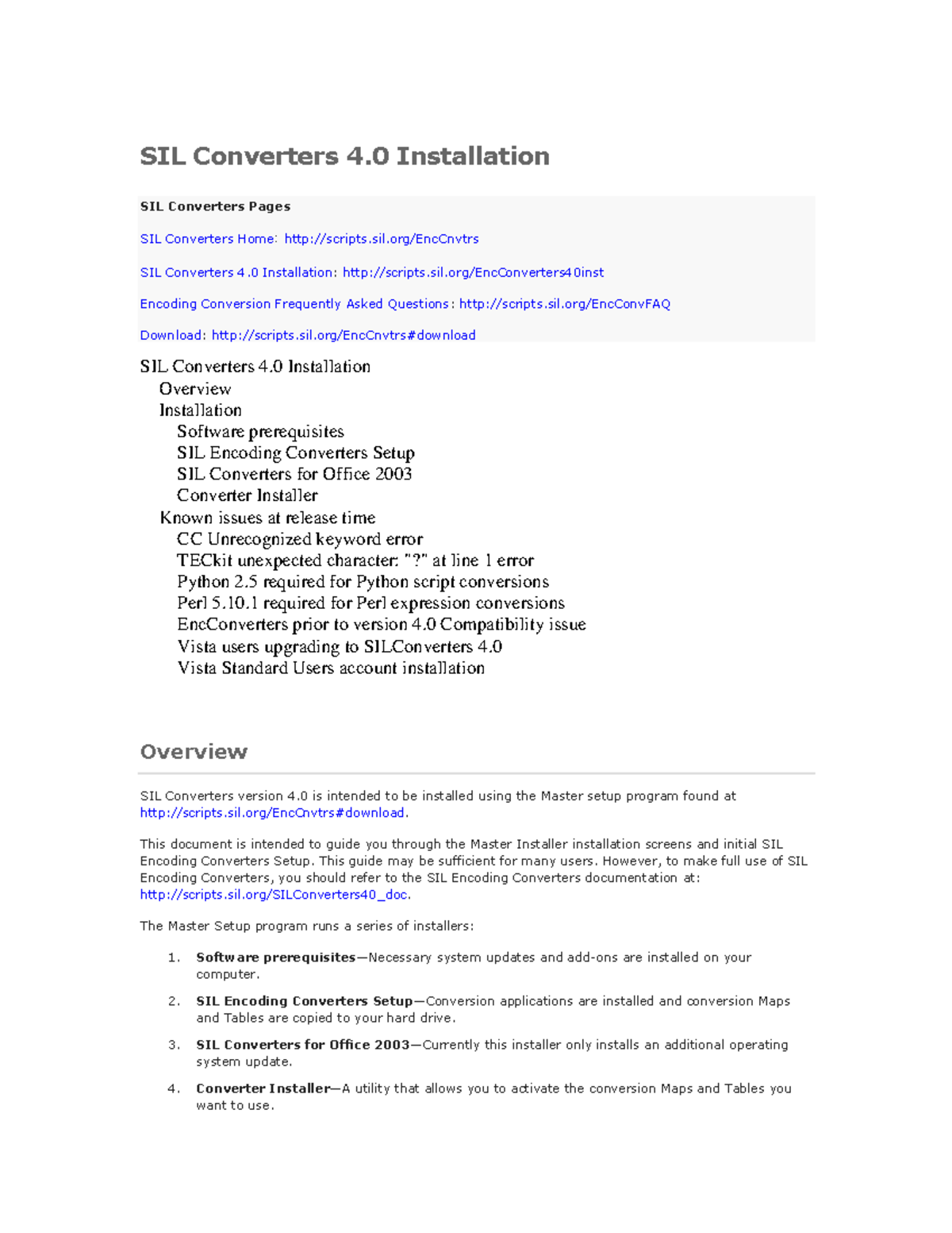 SILConverters Installation Helpf - SIL Converters 4 Installation SIL ...