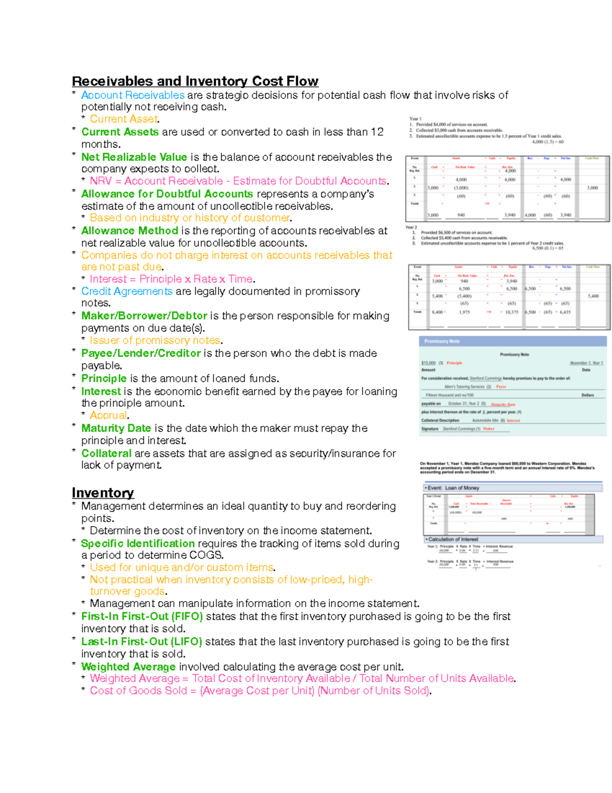 Chapter 5 PDF - Receivables and Inventory Cost Flow, Inventory - Receivables and Inventory Cost ...