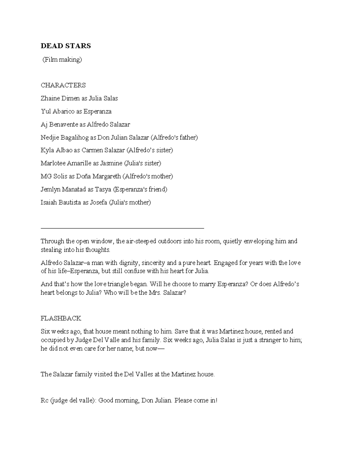 DEAD Stars - some of my works para lang makapag open ng script huhu ...