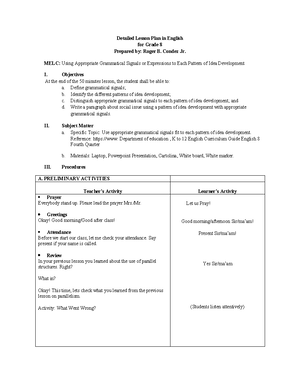 Representation of Discourse Structure - Representation of Discourse ...