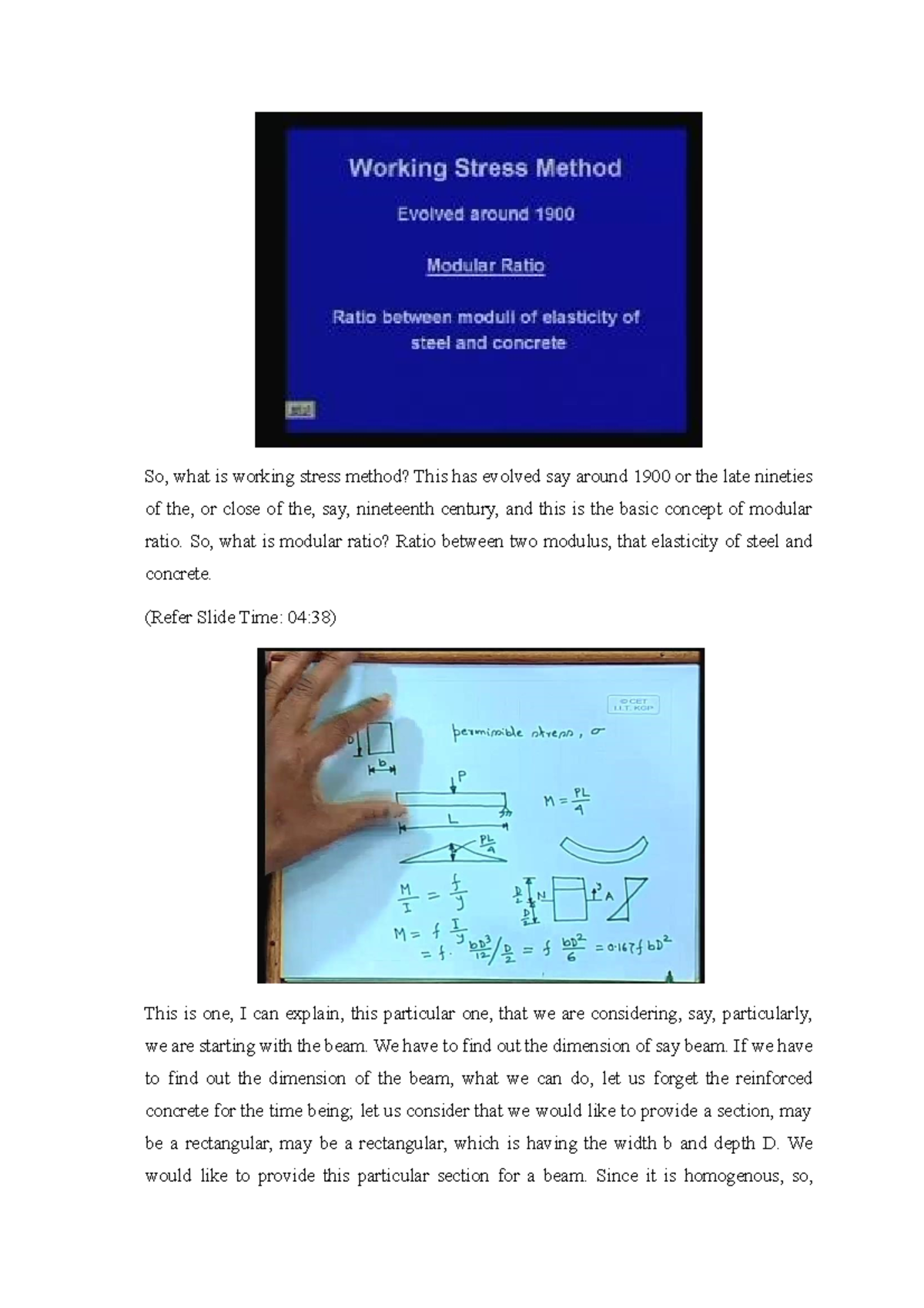 Differnt methods of design - So, what is working stress method? This ...