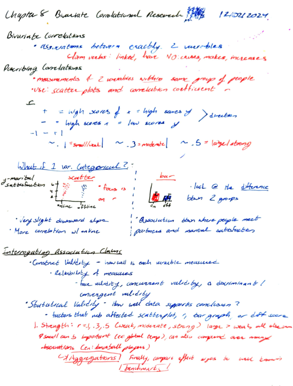 Ch 8 Bivariate Correlational research - Chapter 8 Barrate Correlational Research Bivariate - Studocu