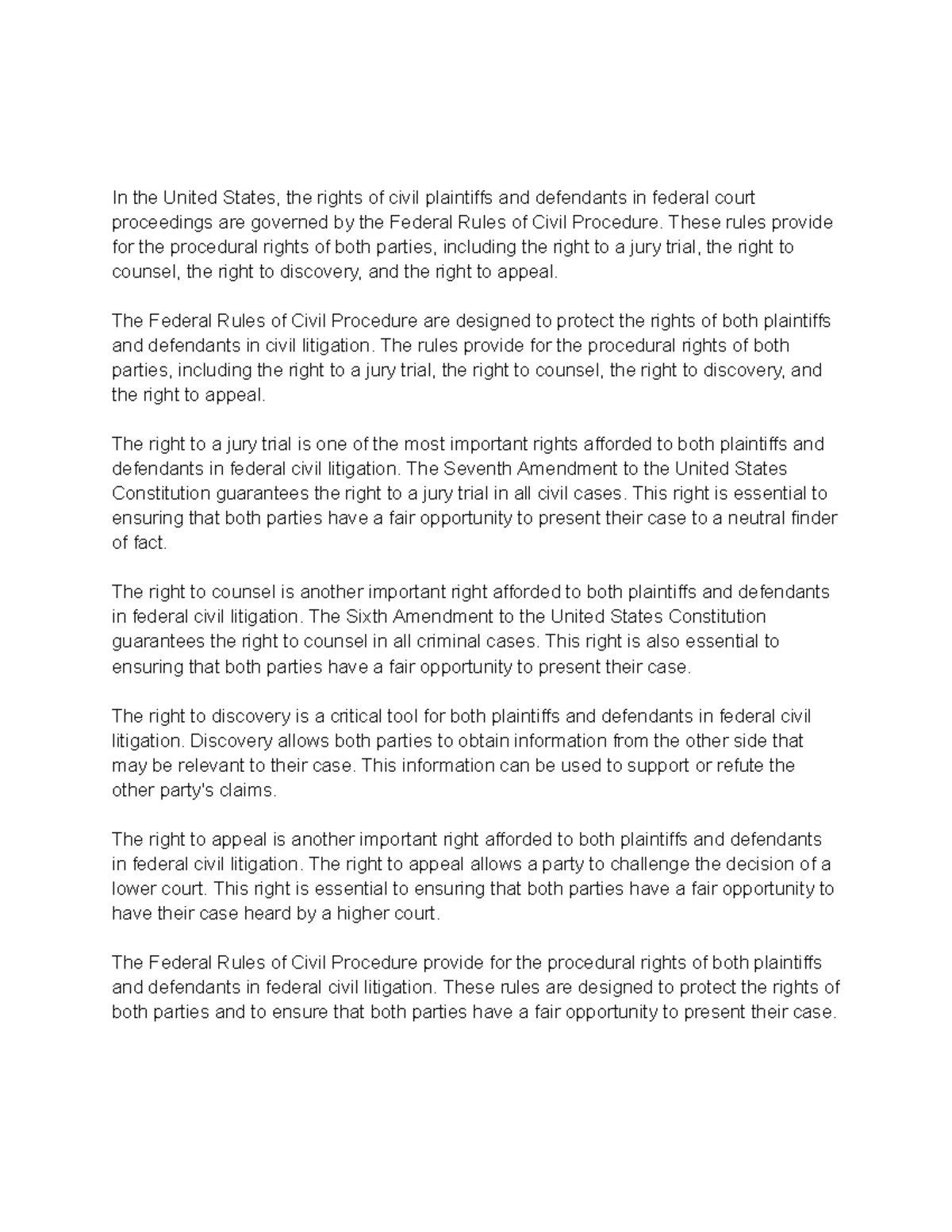 POLS361 course outline - In the United States, the rights of civil ...