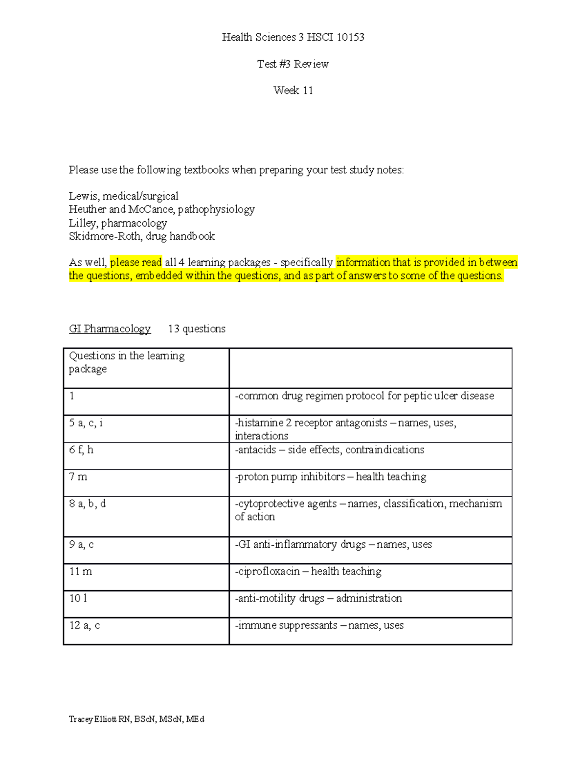 HS3Test#3Review - practice - Health Sciences 3 HSCI 10153 Test #3 ...
