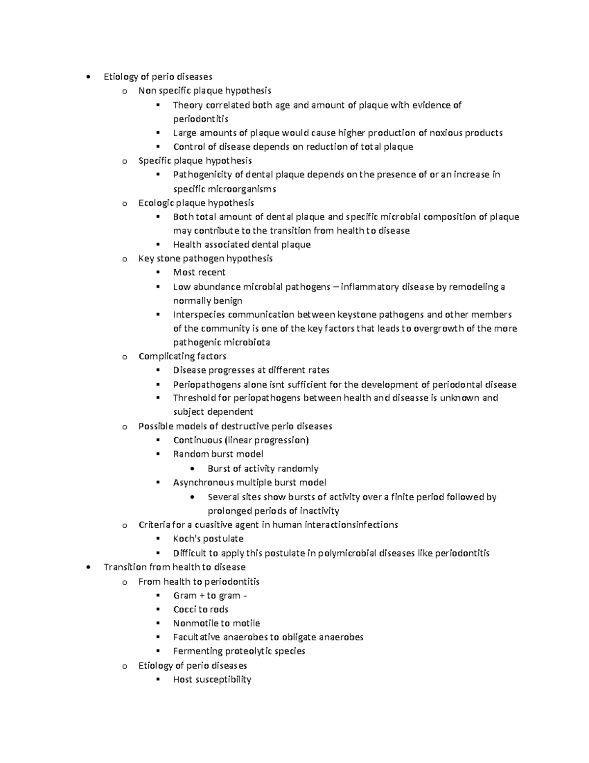 Microbiotic specificity of periodontal diseases - Warning: TT: undefined function: 32 Warning ...