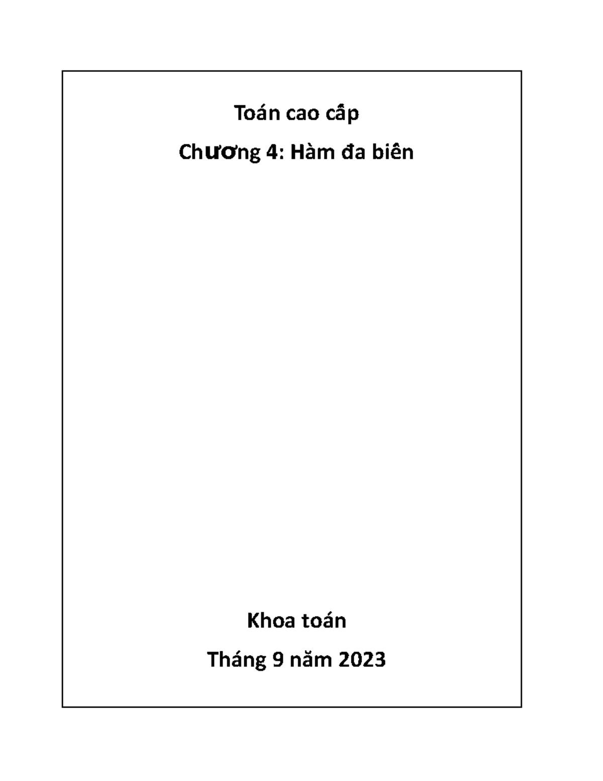 AD MAth chap 4 - to improve your math grades - Toán cao cấấp Ch ương 4 ...