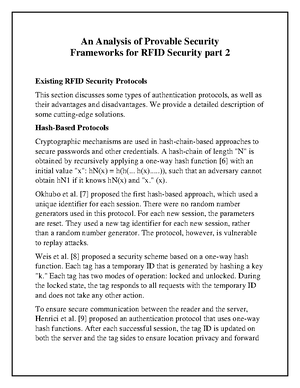 An Analysis of Provable Security part 3 - An Analysis of Provable ...