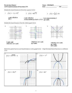 357494204 Grade 11 Pre Calculus Sample Exam - I. TRUE OR FALSE. Write ...
