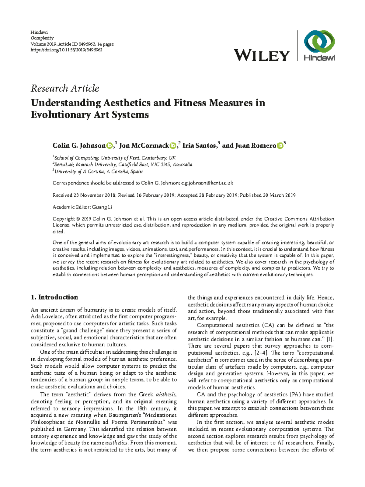 Understanding Aesthetics and Fitness Mea - Research Article ...