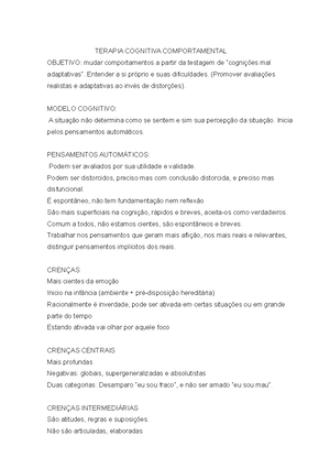 Beck Formularios C3 DCC tradicional - Terapia cognitivo-comportamental ...