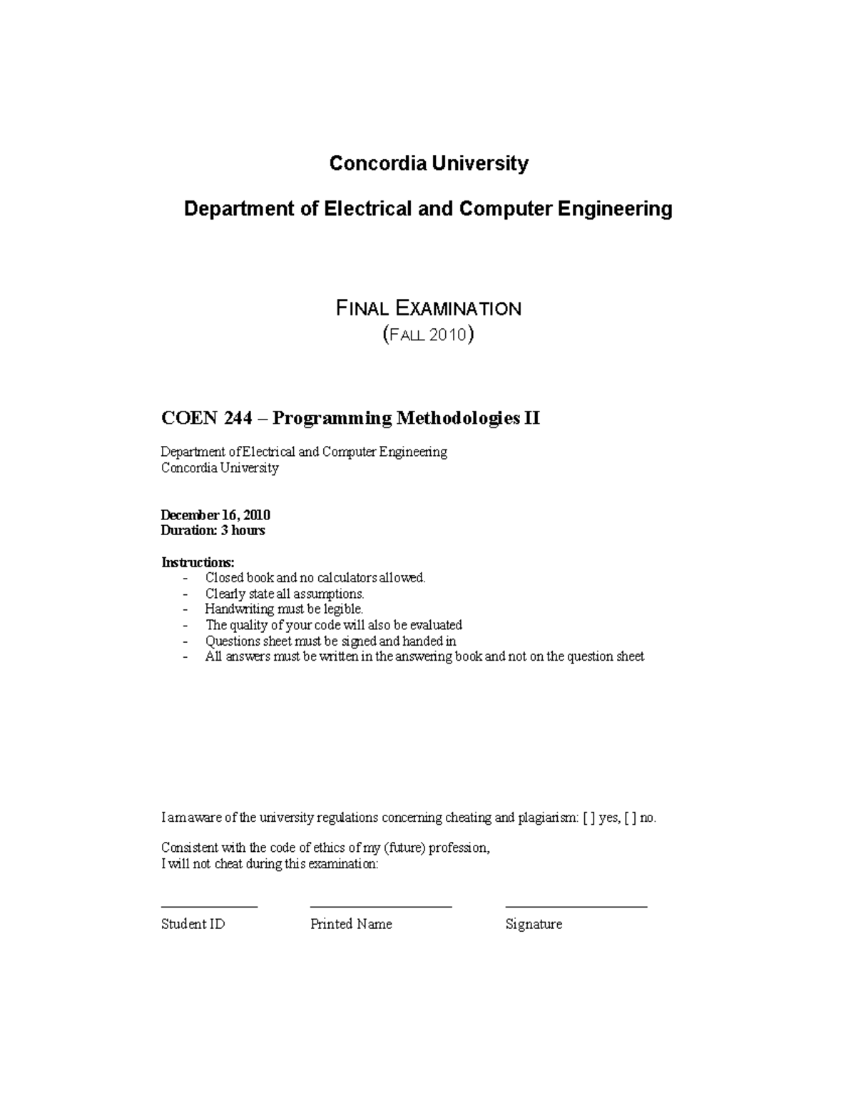 Final 2010, answers - Concordia University Department of Electrical and ...