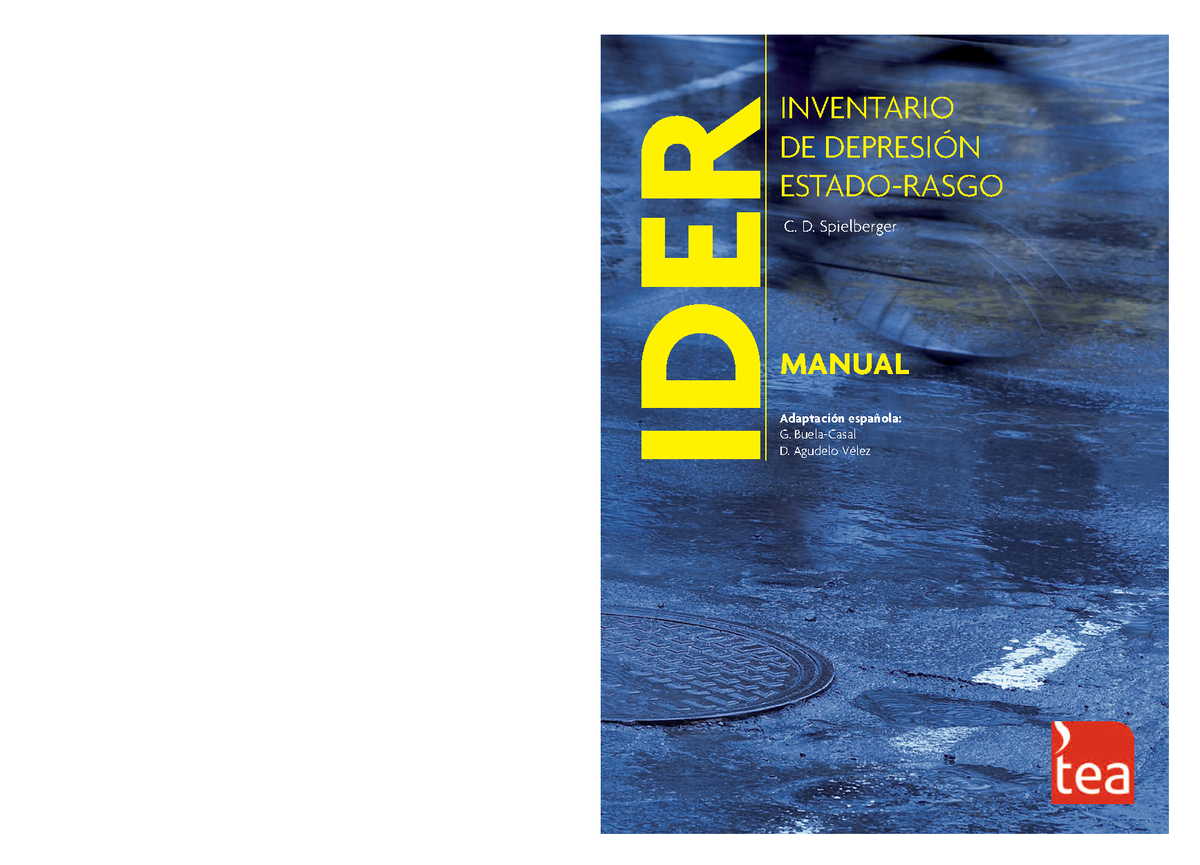 IDER-Manual-Extracto - Adaptación española: G. Buela-Casal D. Agudelo ...